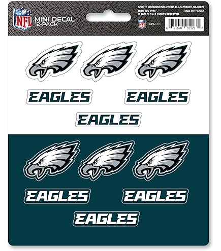 Philadelphia Eagles Fan Jerseys Circle Logo Vinyl Decal Sticker 5 ...
