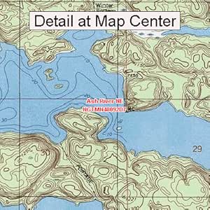 Amazon.com : USGS Topographic Quadrangle Map - Ash River NE, Minnesota ...