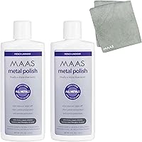 Amazon.com: 2 Maas Metal Polish, 8-Ounce - Free Microfiber Cloth ...