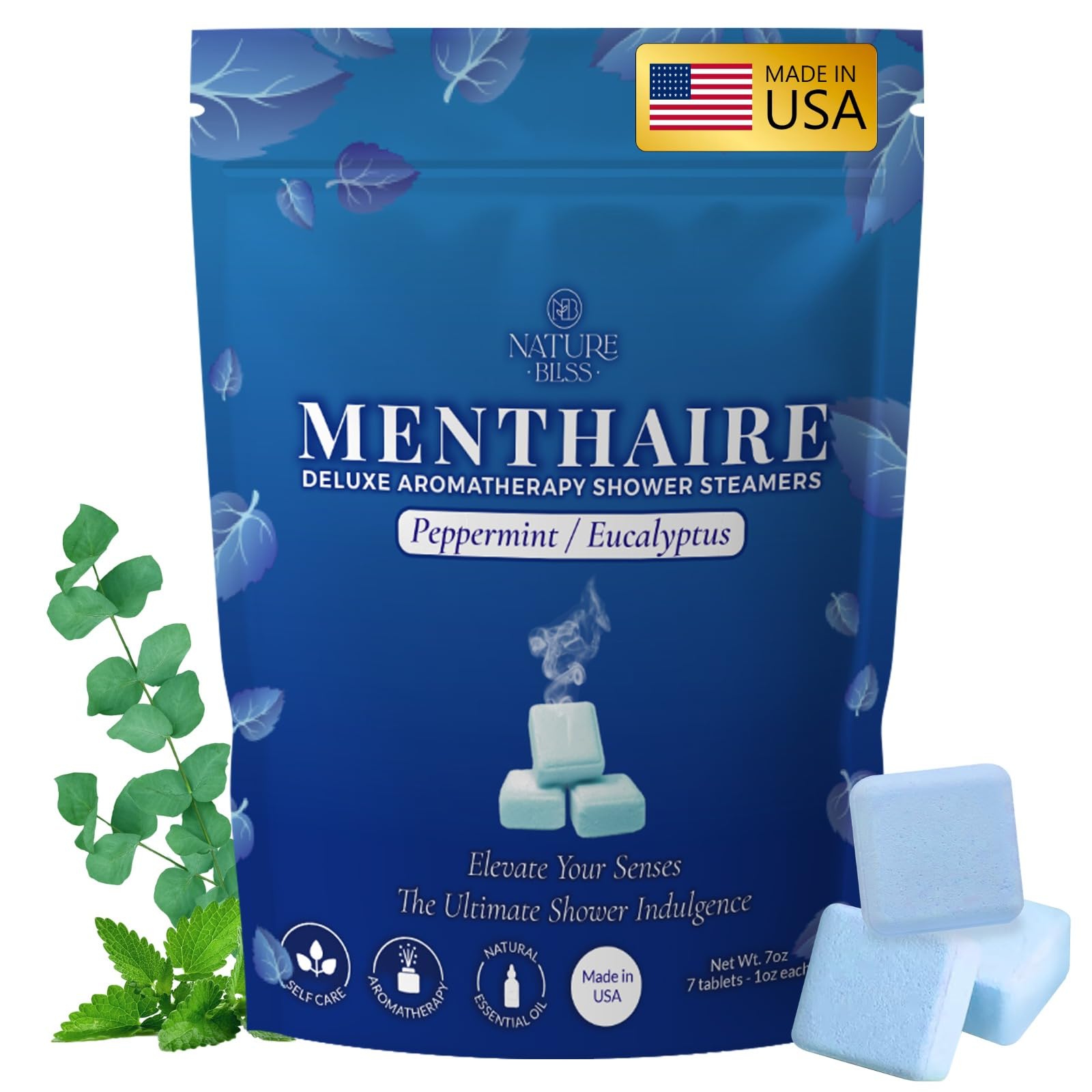 Nature Fuel Shower Steamers - 7 Pack Shower Tablets Aromatherapy for ...