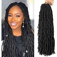 Amazon.com : 24 Inch Faux Locs Crochet Hair Pre Looped 6 Packs Soft ...