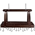 Amazon.com: Old Dutch Rectangular Hanging Pot Rack with Grid & 24 Hooks ...