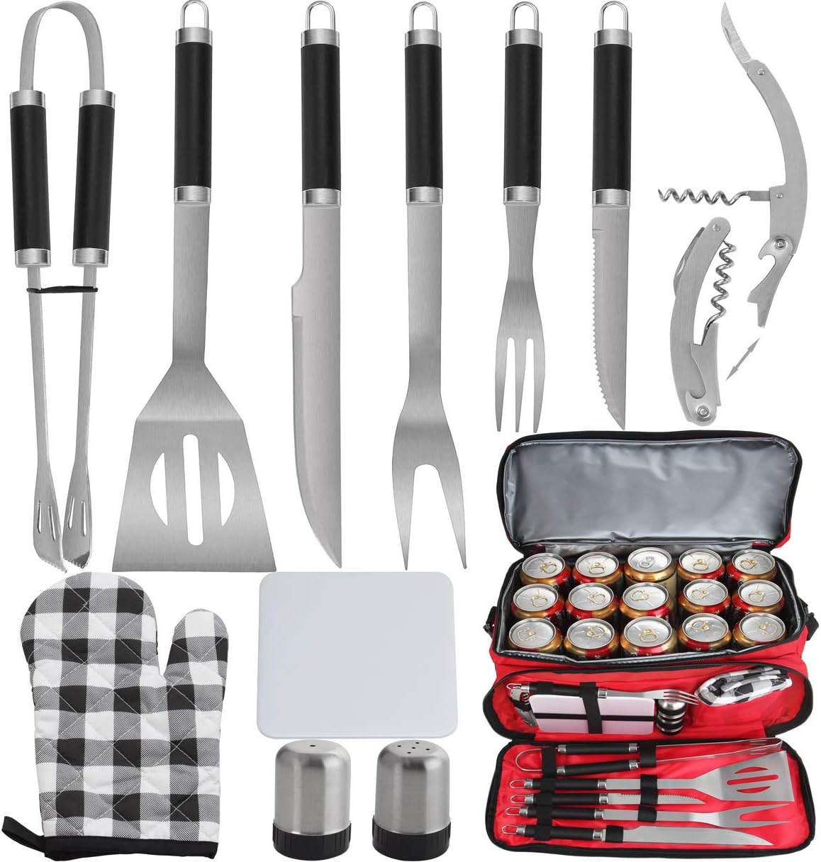 Extra Thick Stainless Steel Barbecue Accessories with Insulated Cooler ...