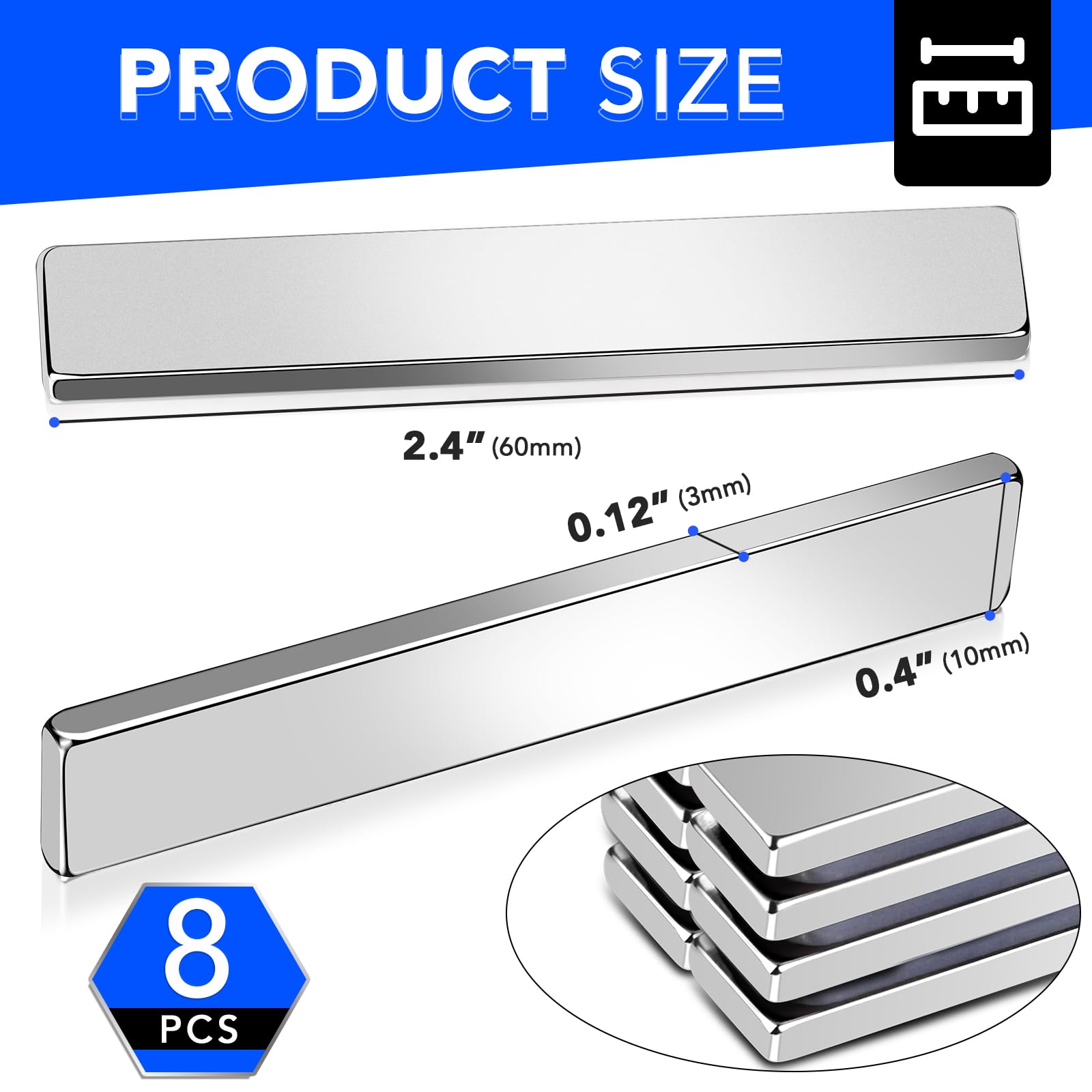 Mua DIYMAG Strong Bar Magnets, Rare Earth Neodymium Magnets with ...