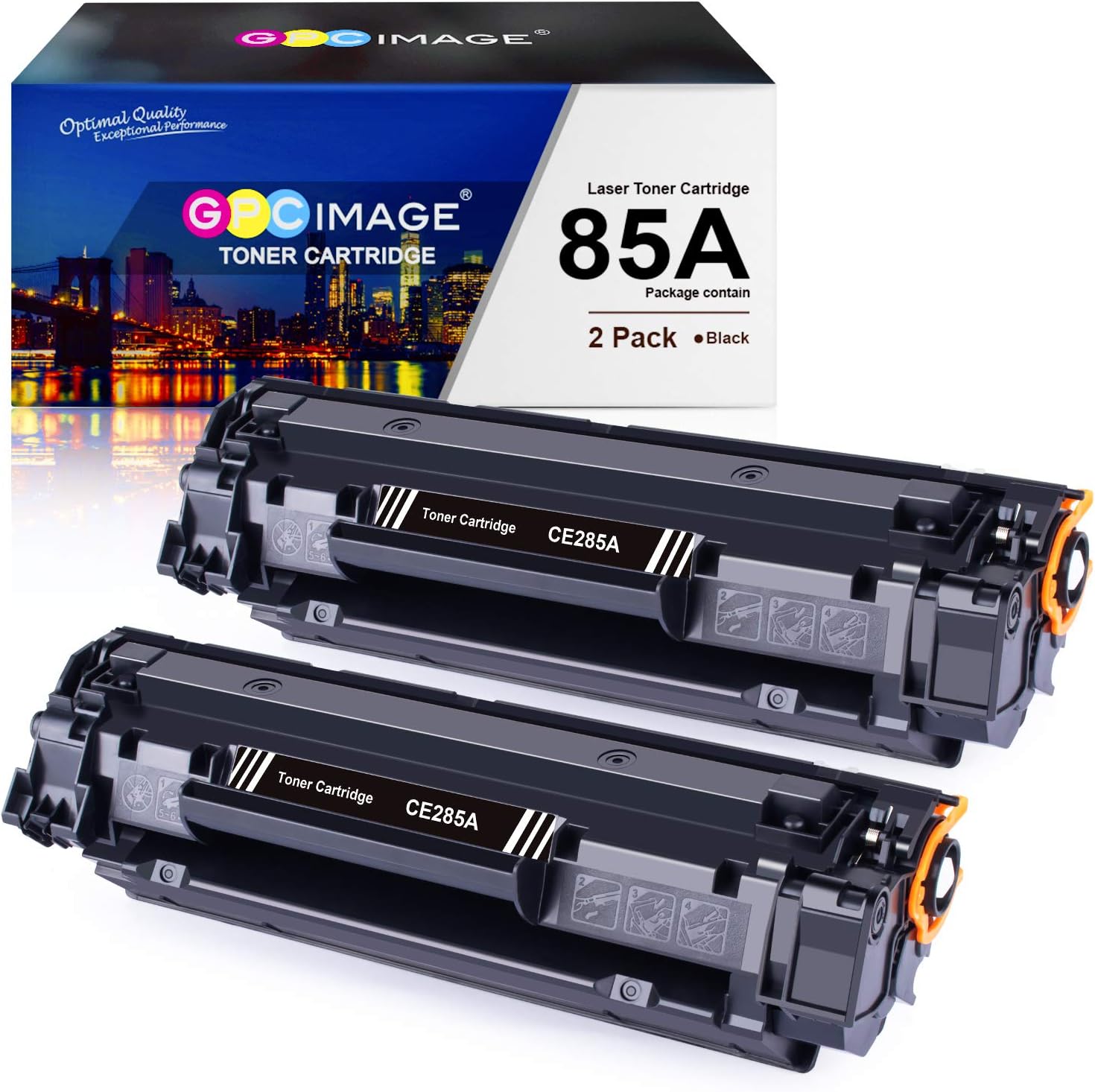 GPC Image Toner Cartridges Replacement for HP CE285A 85A for P1102W ...