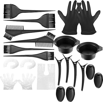 Hair Dye Kit 22pcs Hair Colouring Tools Beauty Salon Tool Kit ...