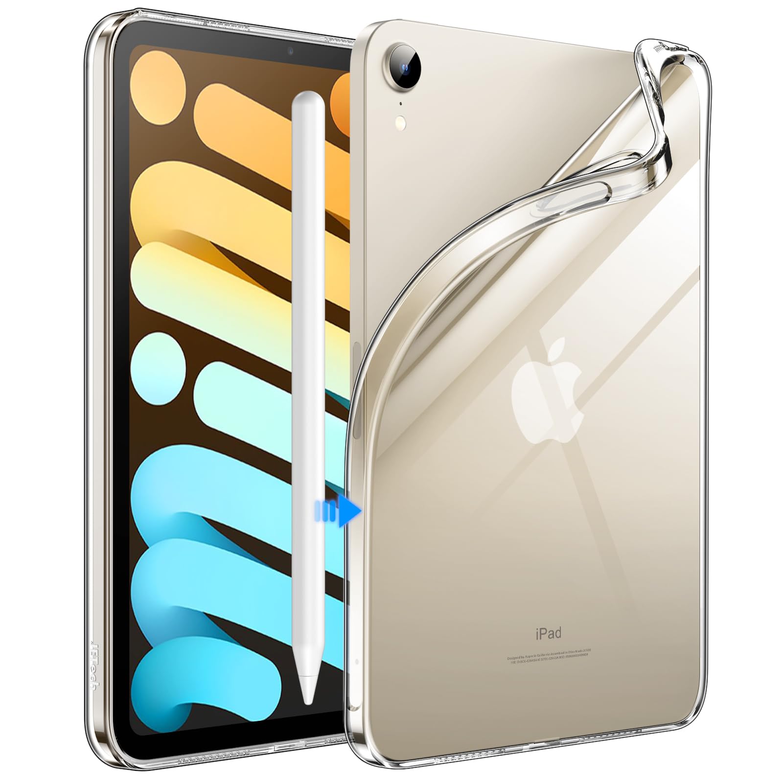 JETech Case for iPad Mini (A17 Pro, 2024 Model, 7th Generation) / Mini ...