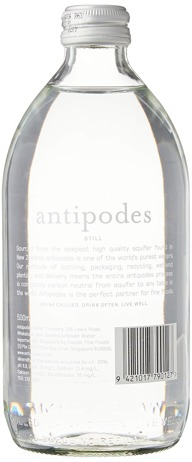 Amazon.com : Antipodes Water Still Water, 500 ML : Grocery & Gourmet Food