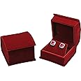 Amazon.com: Red Burgundy Color Luxury Velvet Multiple Use Earring ...