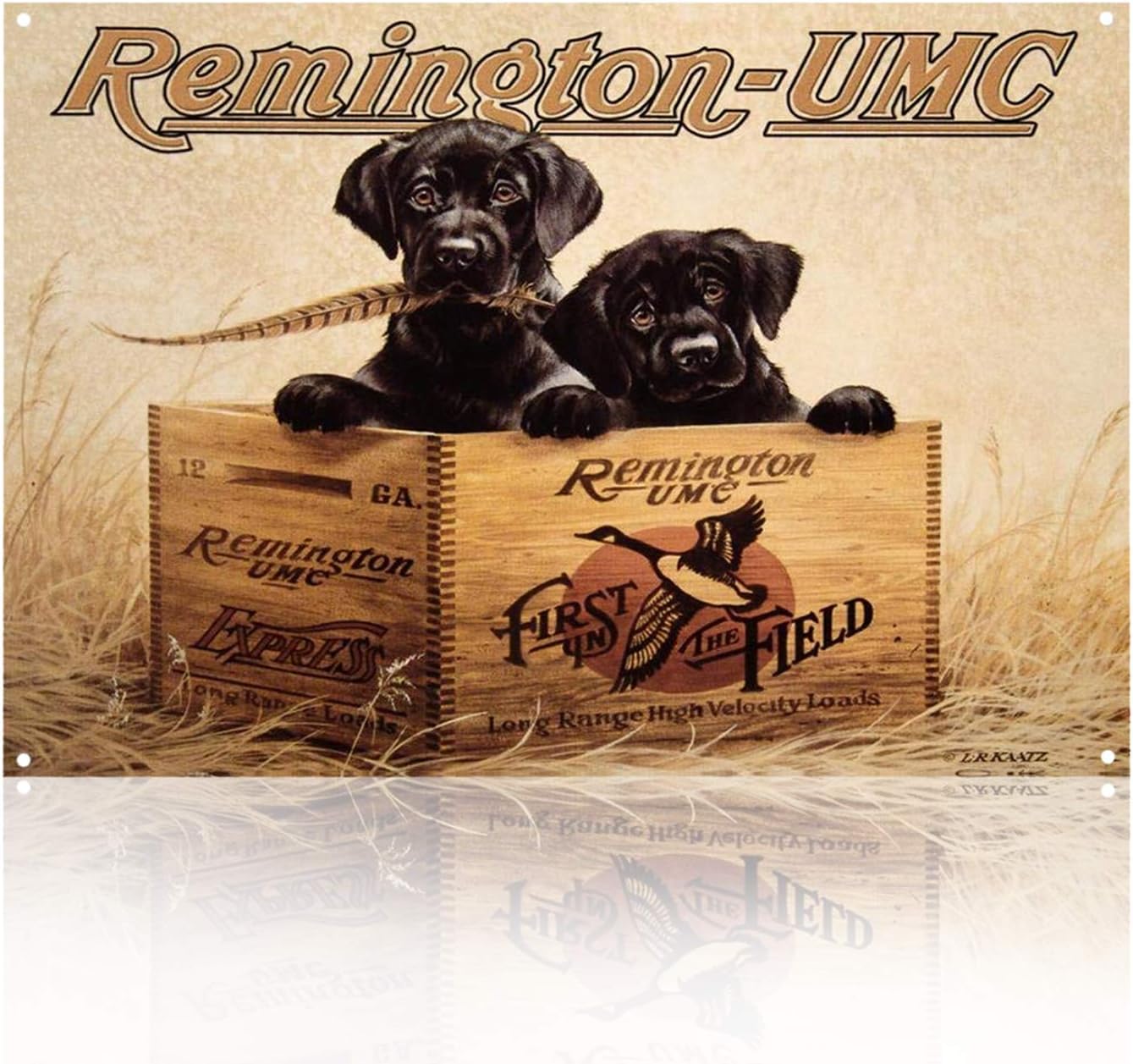 Vintage Tin Gun Signs at Renaldo Robinson blog