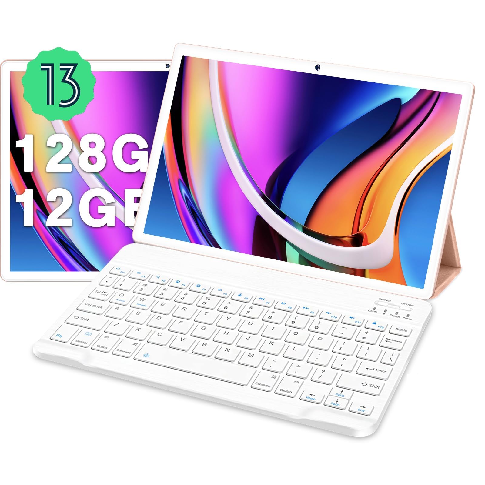 Mua 2025 Tablet Android 13, 10 inch Tablet with 12GB RAM + 128GB ROM ...