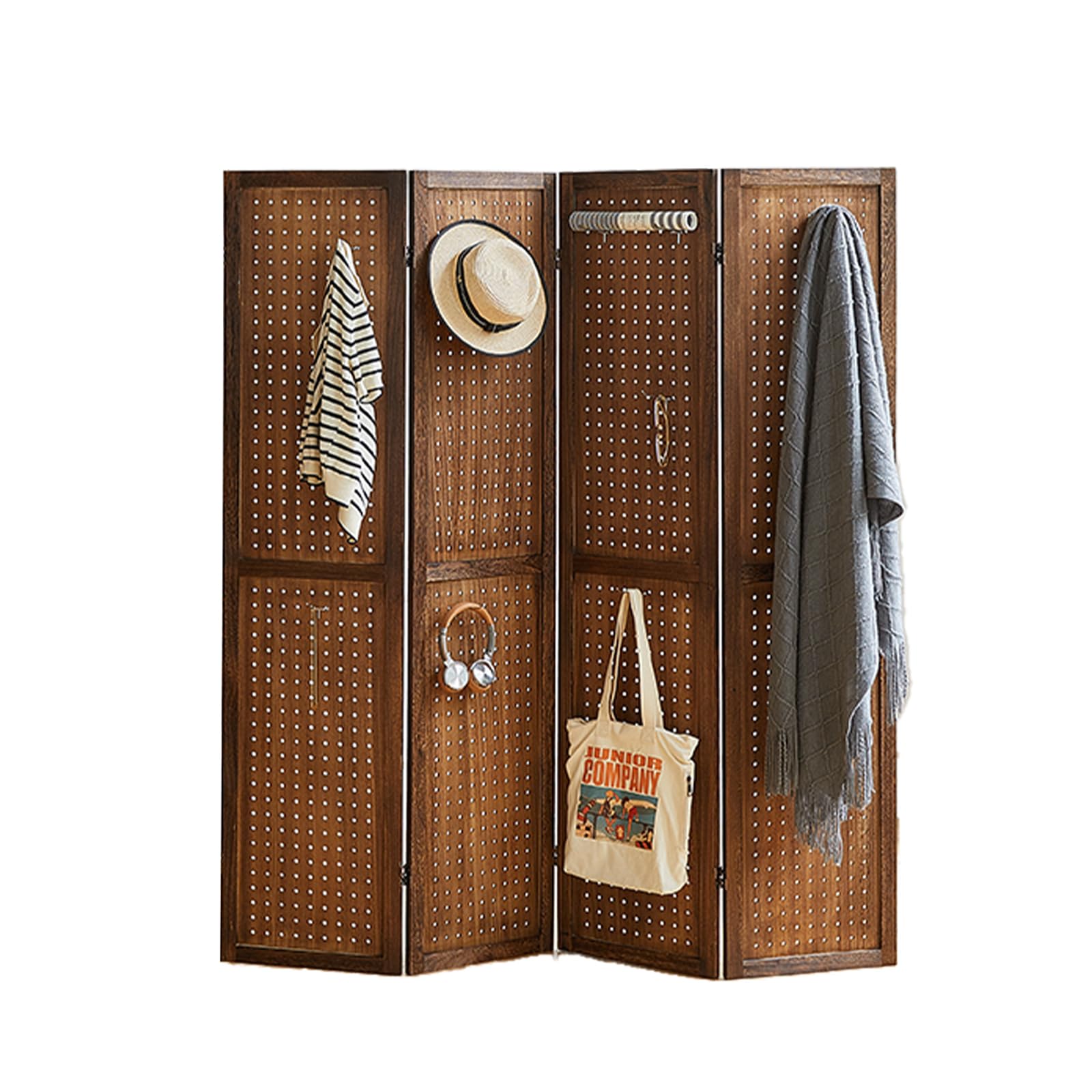Leesinwing 4 Panel Room Dividers and Folding Privacy Screens, 5.6Ft ...