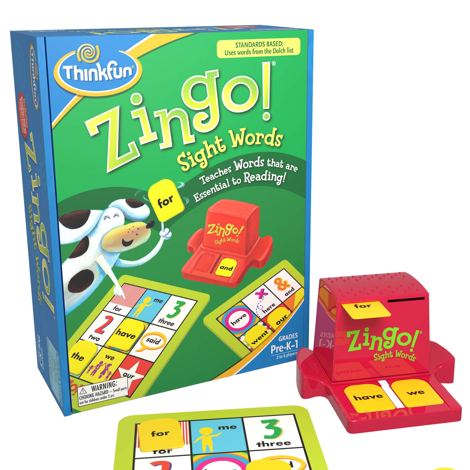 ThinkFun Zingo Sight Words Award Winning Early Reading Game For Pre K ThinkFun Zingo Sight Words Award Winning Early Reading Game For Pre K