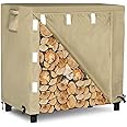 Amazon.com : OutdoorLines Outdoor Firewood Rack Cover, Waterproof Wood ...