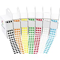 Amazon.com : ChromaLabel 0.25 Inch Fluorescent Color Code Dot Label Kit ...
