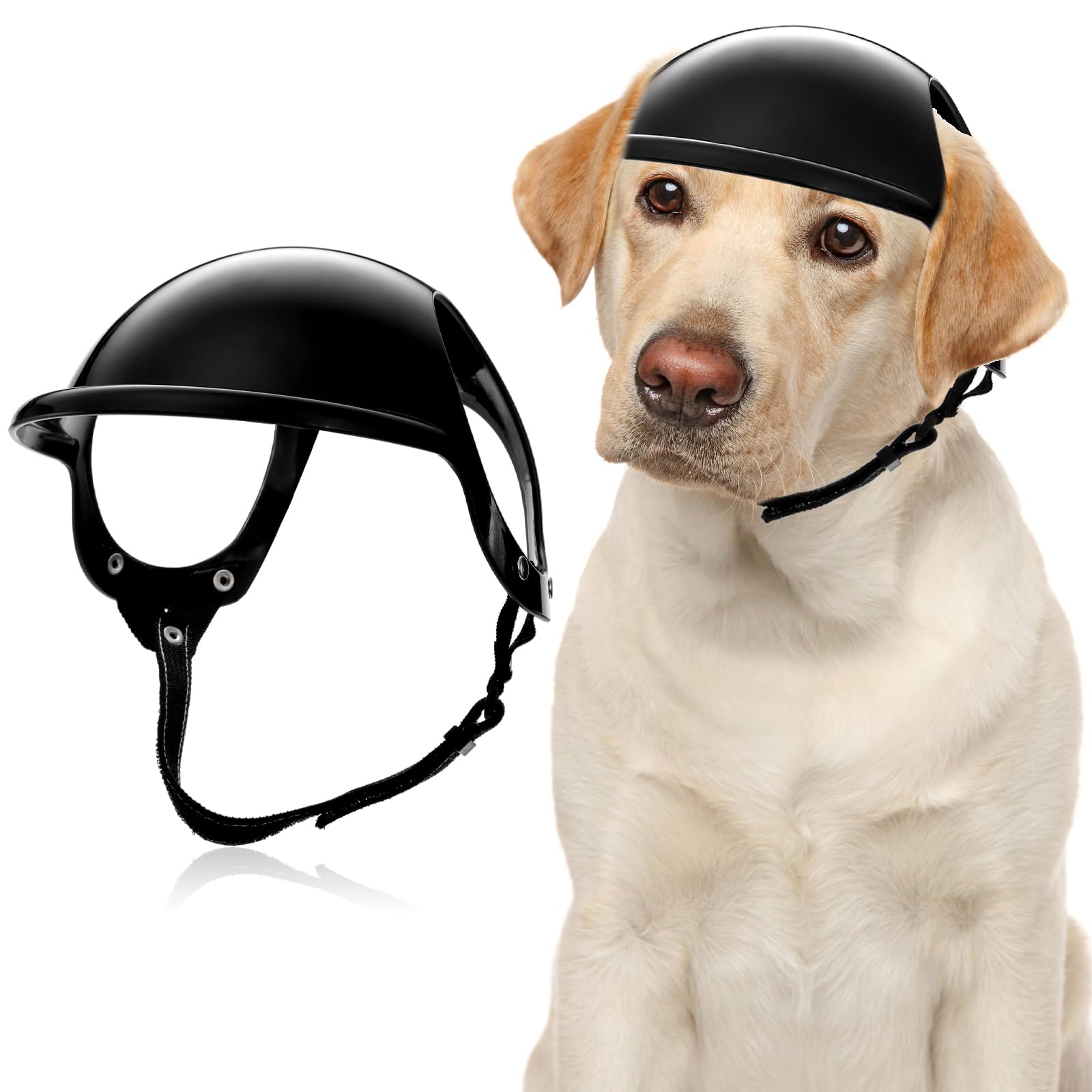 Goaste Dog Helmet for Large Dog, Dogs Motorcycle Helmet with Ear Holes ...