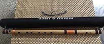 Punam Flutes C Natural Medium Bamboo Flute/Bansuri with Carry Case, 19 ...