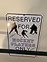 Amazon.com: Reserved For Hockey Players Only CHECKED 8" x 12" Metal ...