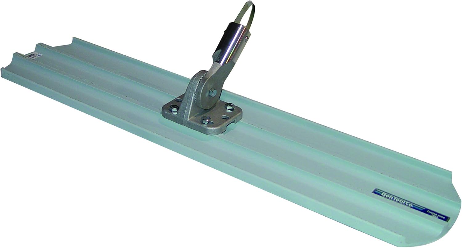 Bon 82-428 24 8-Inch Round End Magnesium Concrete Bull Float with Universal Button Hole Bracket ...