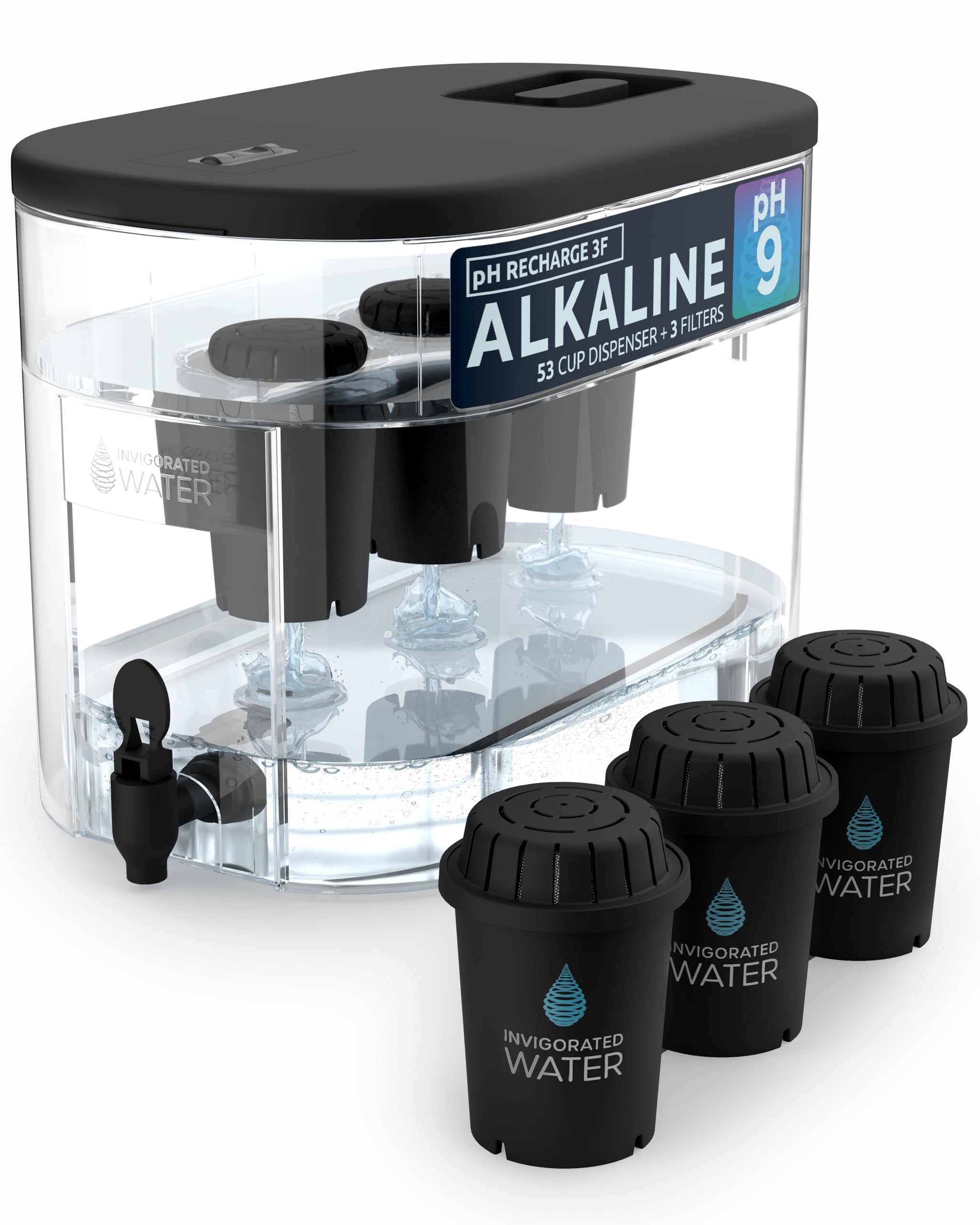 Invigorated Water - Alkaline Countertop Water Filter Dispenser, Large ...