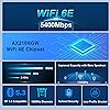 OKN WiFi 6E AX5400 PCIe WiFi Card for Desktop PC (Intel AX210) Bluetooth 5.3, WPA3, 802.11AXE ...