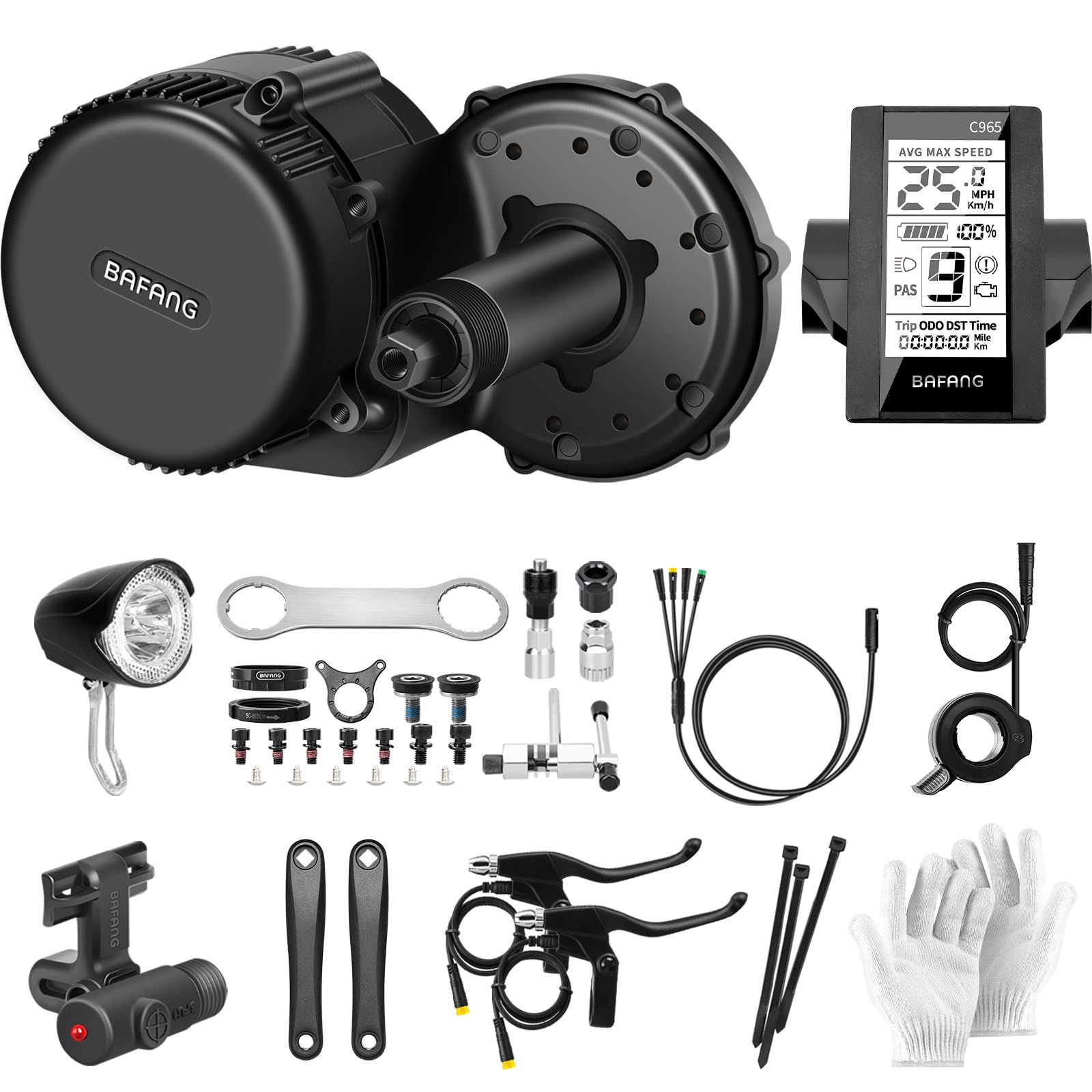 Mua BAFANG BBS02 48V 750W Mid Drive Kit with Motor Kit with LCD Display & Chainring, Electric ...