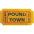 Amazon.com: Pound T Ticket Patch, Full Embroidered Patch for Clothes ...