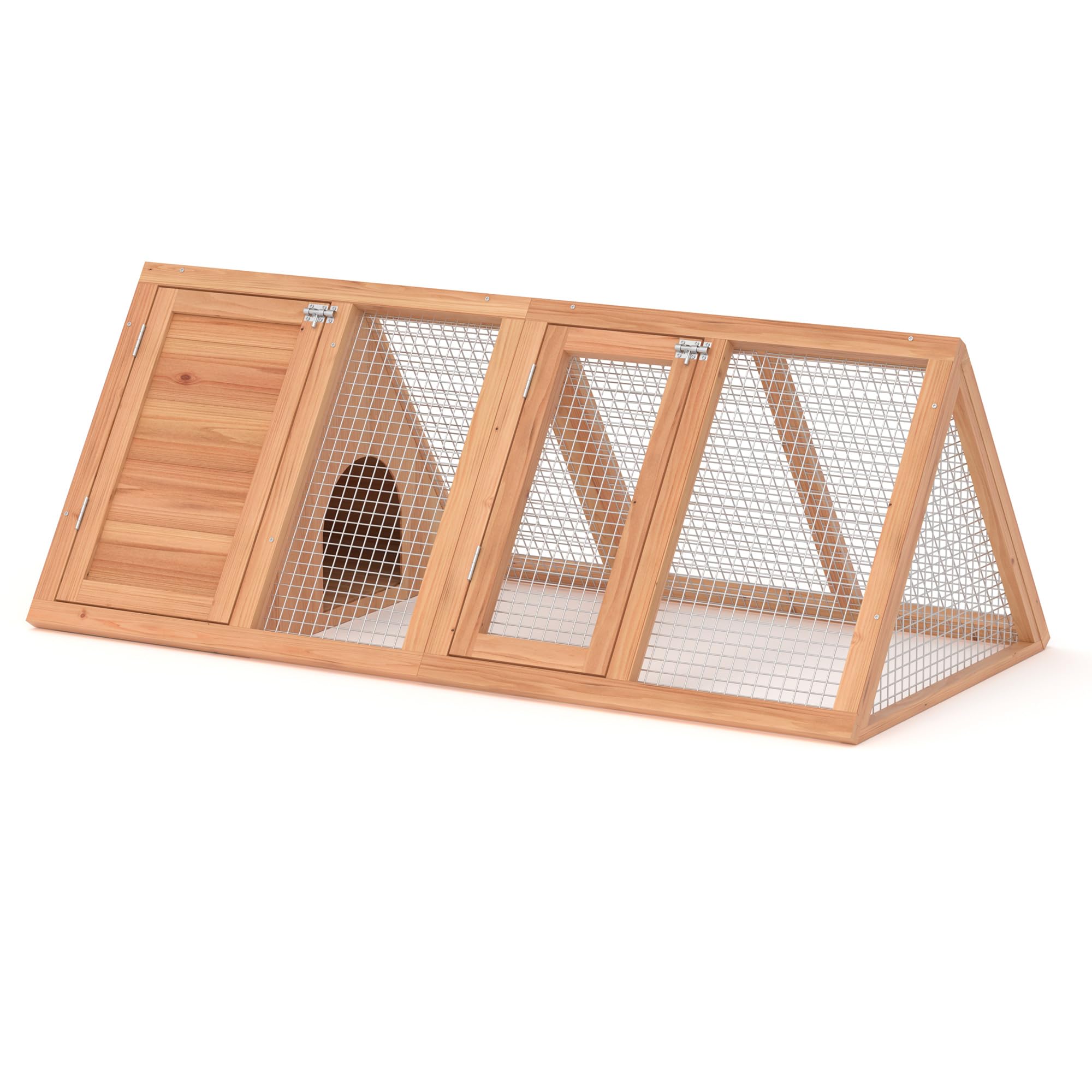 GOJOOASIS Chicken Coop for 2 Chickens Small Rabbit Hutch Quail Coop ...