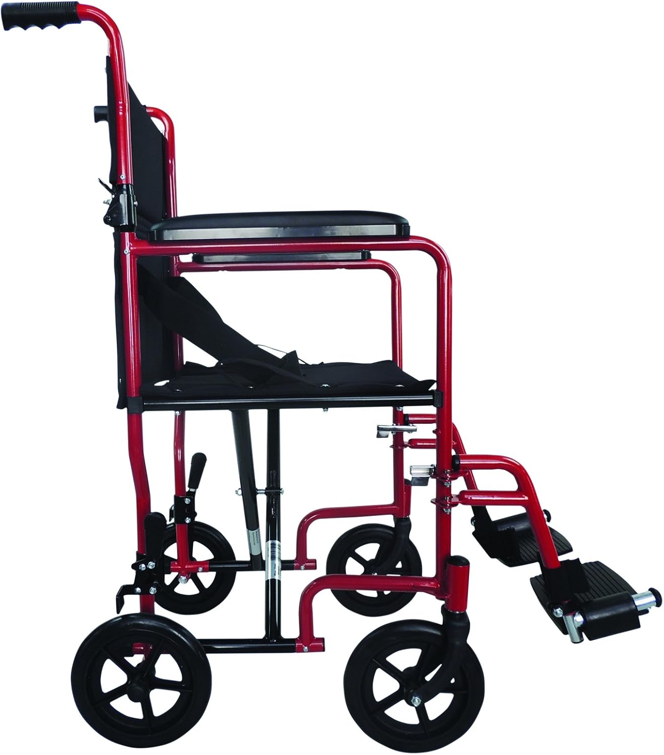 Aidapt Compact, Lightweight Folding Steel Transit Wheelchair with SOLID ...