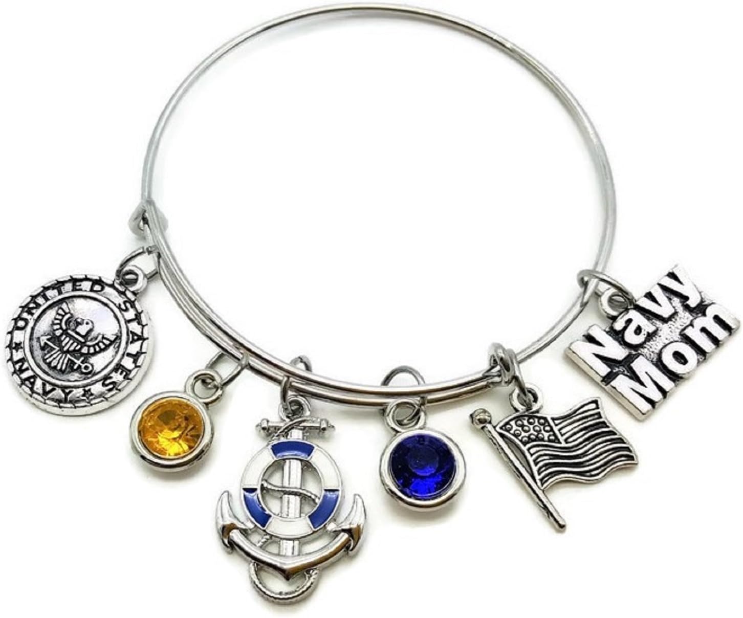 Amazon.com: Navy Mom Bracelet, US Navy Bracelet, US Military Bracelet ...