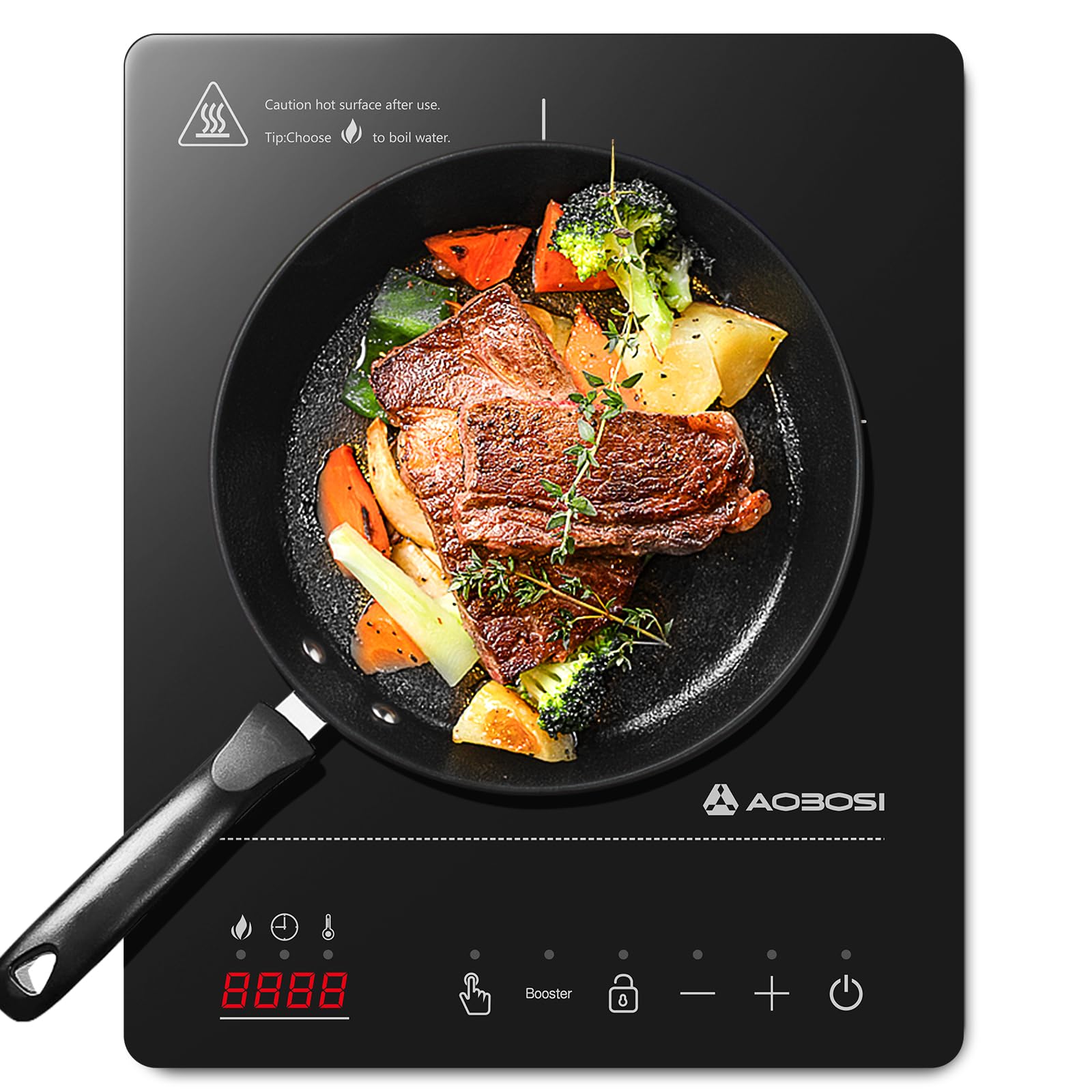 Mua Aobosi Induction Hob 1 Plate, Induction Hob with Booster Function ...