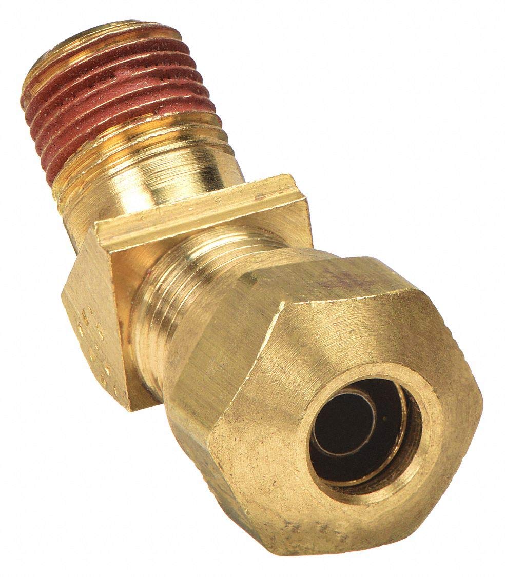 3 8 Compression Tube X 1 4 Male Thread Pack Of 20 Brass Parker Hannifin