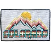 Amazon.com: Colorado Patch - Snowy Mountains 100% Embroidery Sew or ...
