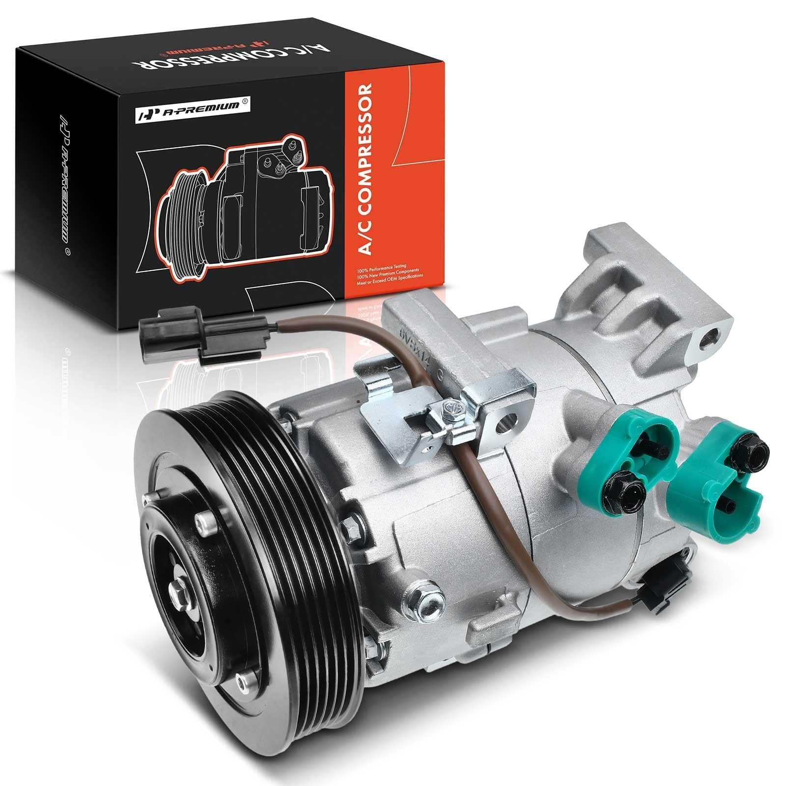 A-Premium Air Conditioner AC Compressor with Clutch Compatible with Kia ...