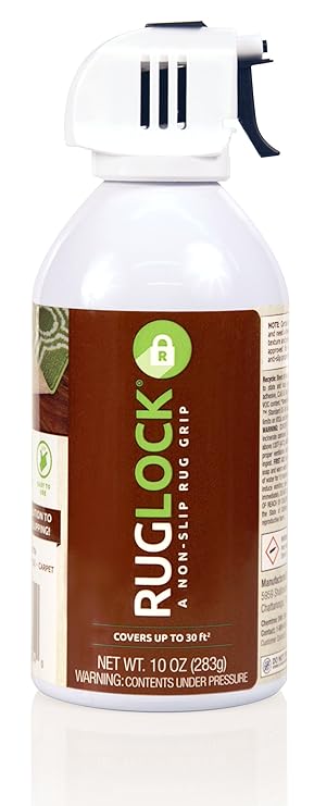 Amazon.com: RugLock: Non-Slip Rug Pad Spray (10 oz can): Kitchen & Dining