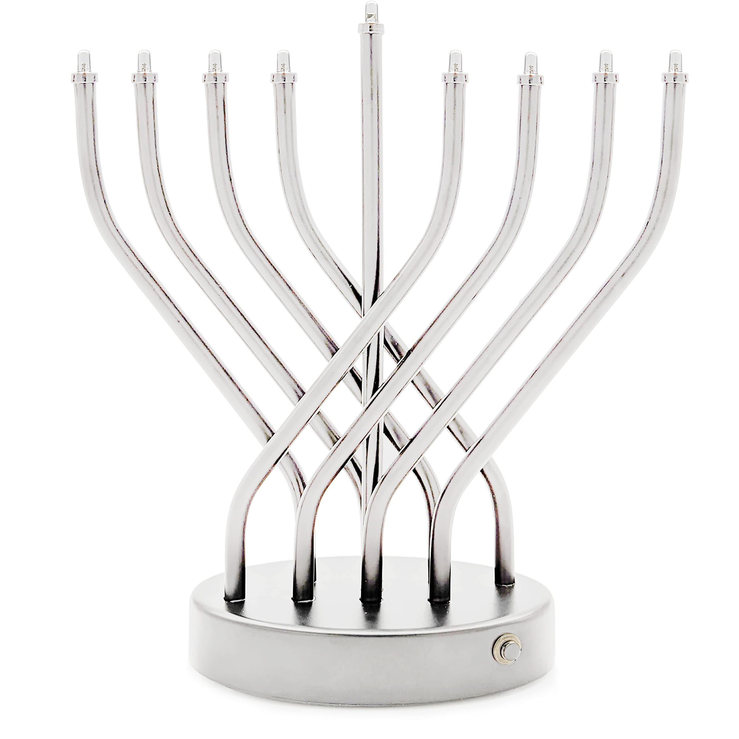 The Dreidel Company Hanukkah Menorah Contemporary Design, LED Electric ...