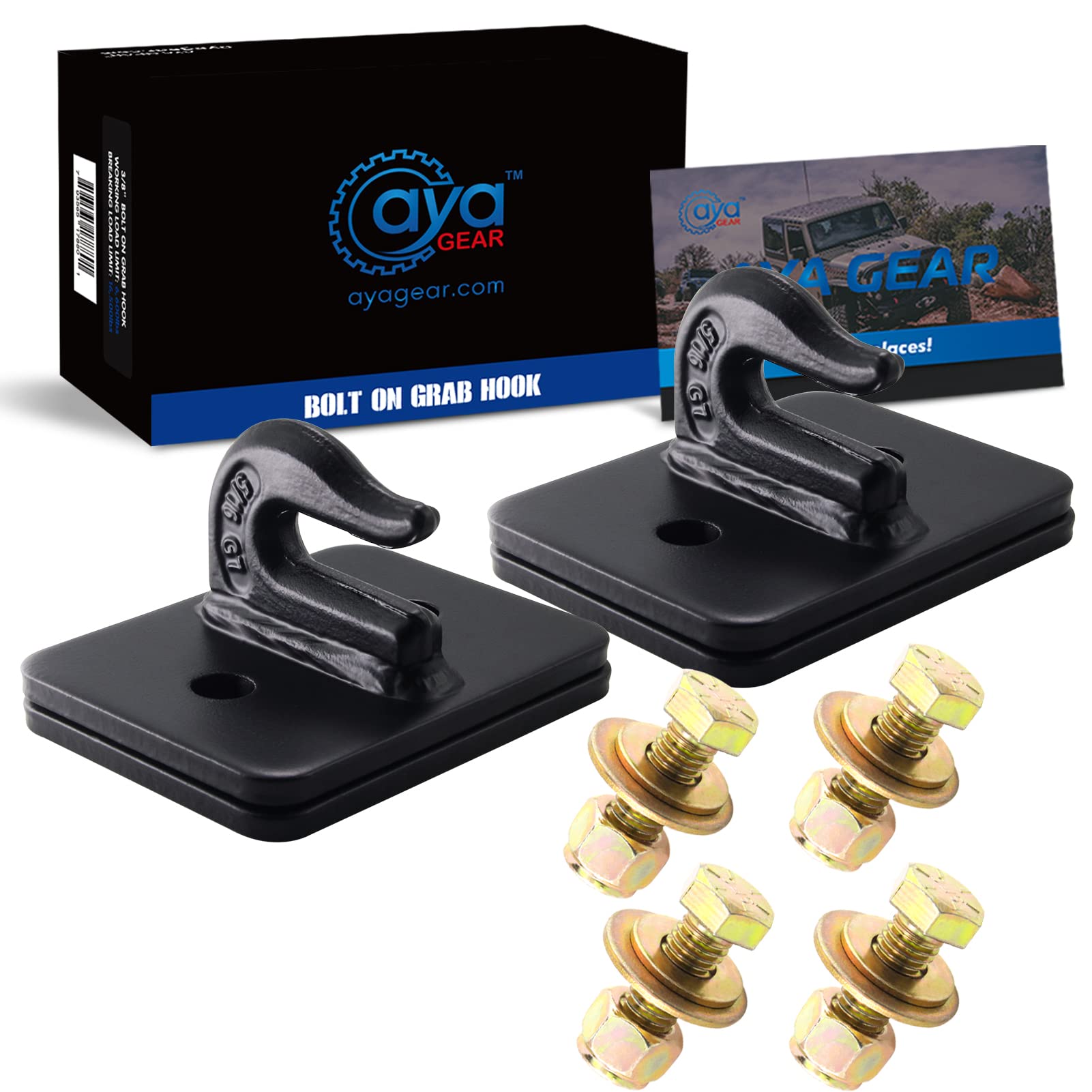 Mua 5/16-in Bolt On Grab Hook Mount with Backer Plate Grab Hook 70 ...
