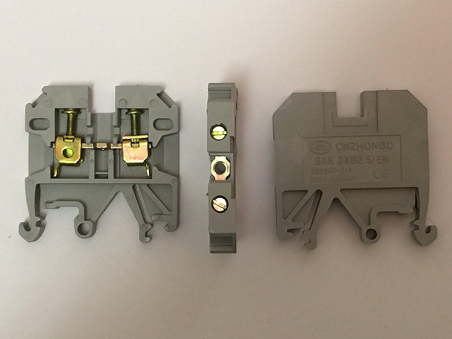 Jxb 50 x Din Rail Terminals JXB 2.5 Universal class: Amazon.co.uk ...