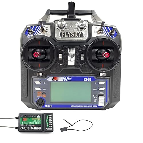 FLYSKY FS-i6 6Channel 2.4GHz AFHDS2A RC Transmitter w/FS-iA6B Receiver ...