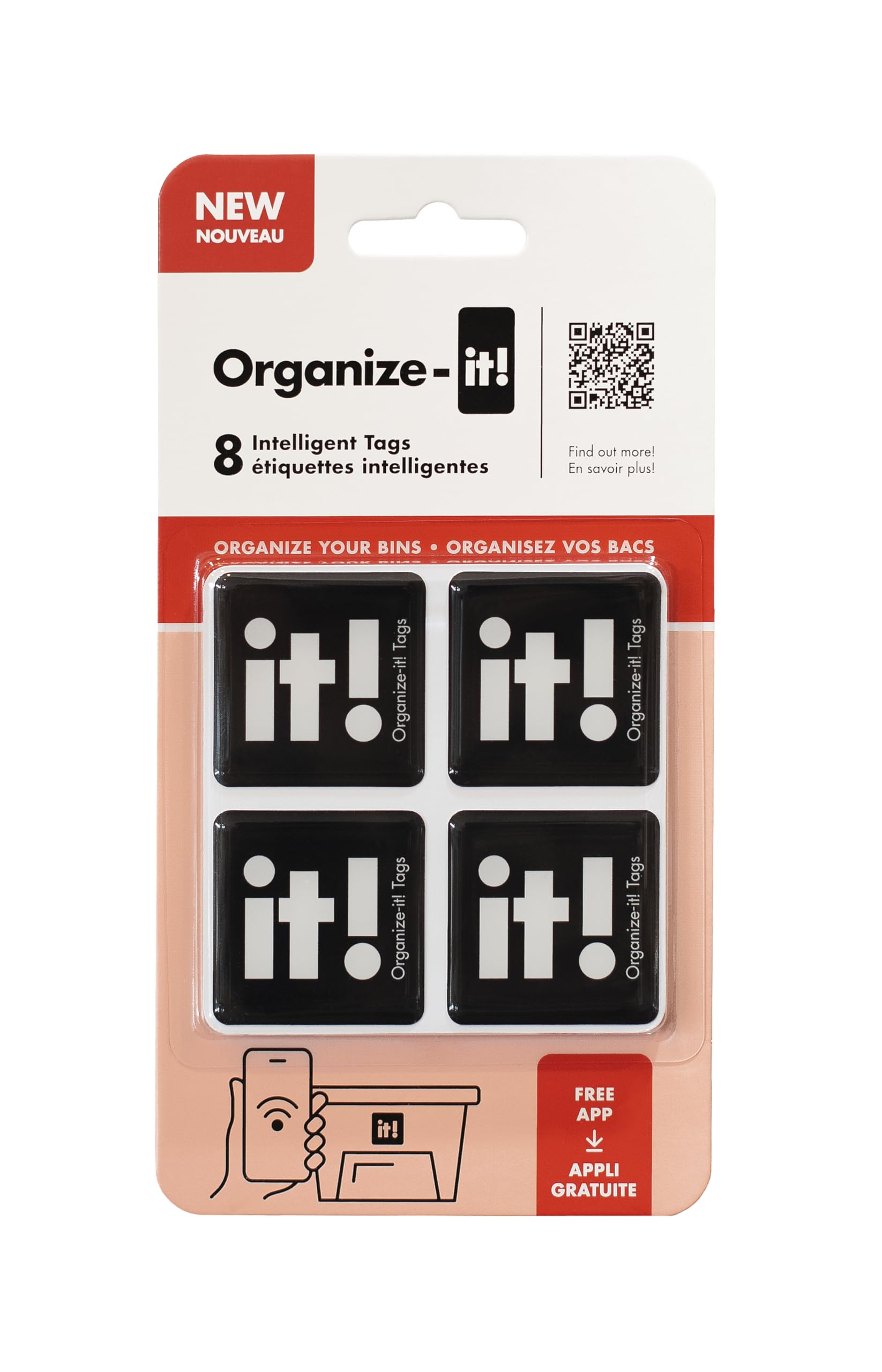NFC Code Smart Labels | Scannable Weatherproof Tags for Storage Bins, Containers & Organization ...