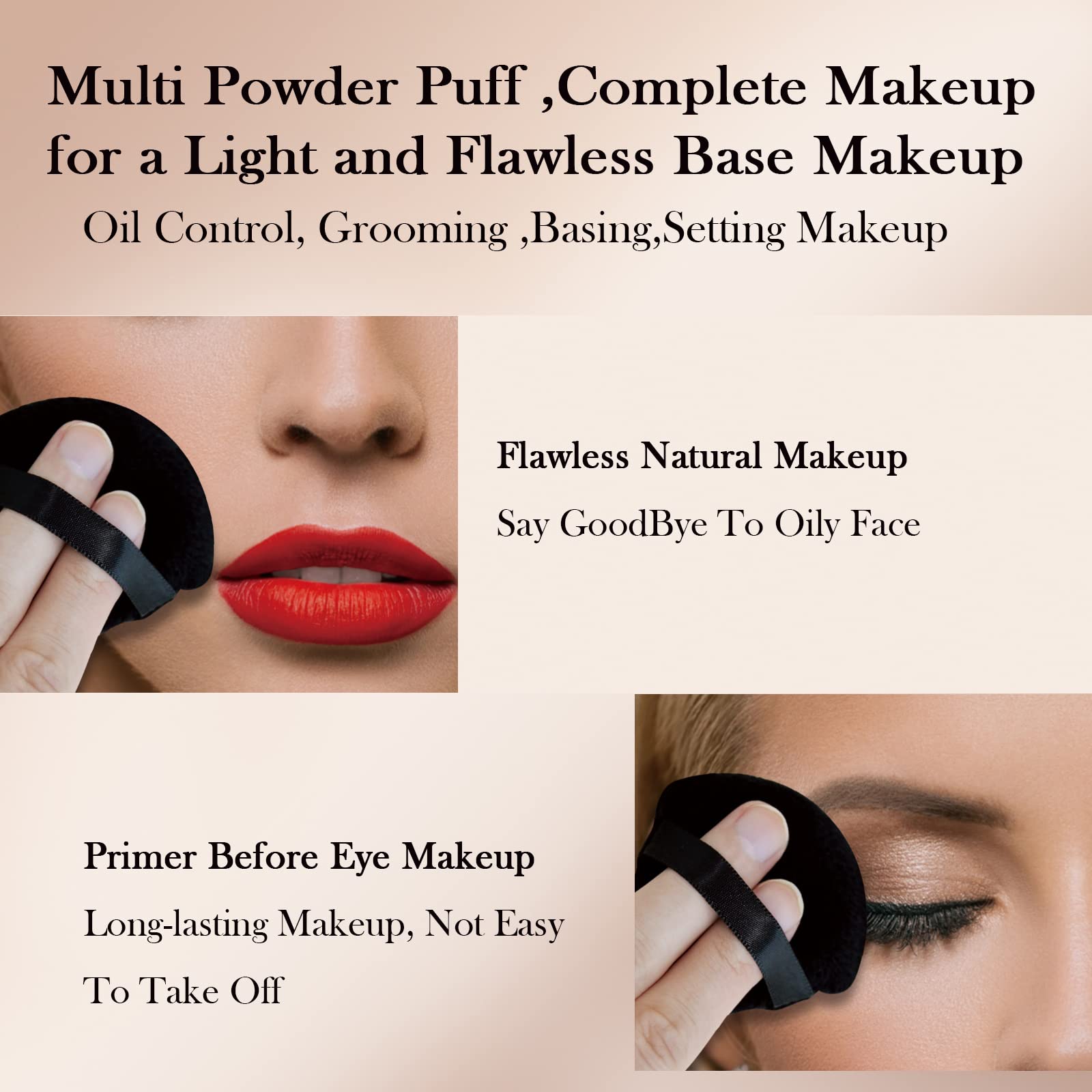 Mua Powder Puff Daubigny 6 Pieces Powder Puff Face Soft Triangle Makeup ...