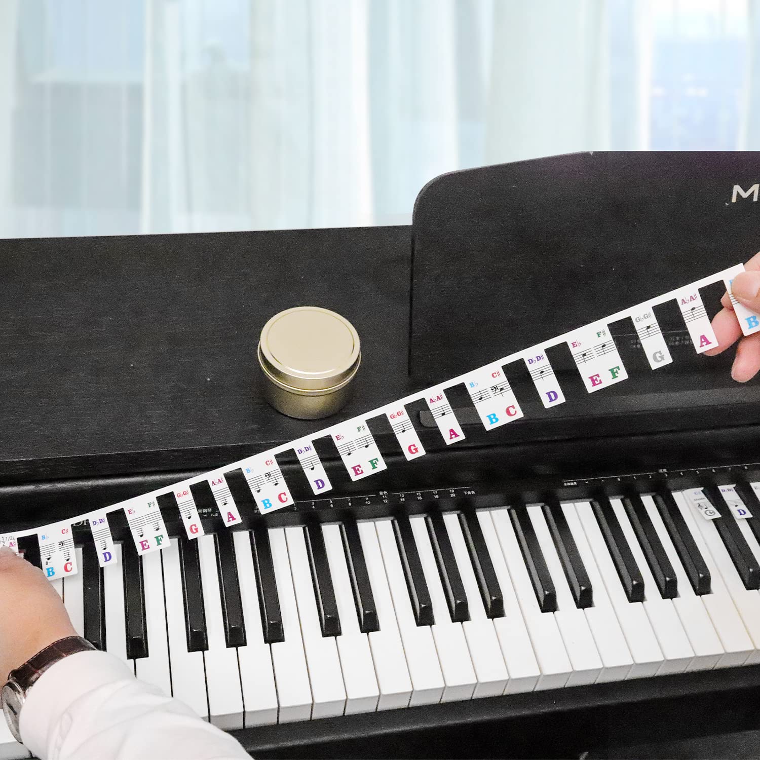Mua Piano Key Stickers, Removable Piano Keyboard Rakes Labels, Piano ...