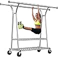 Amazon.com: Raybee 78" W Clothes Rack Loads 650LBS, Clothing Racks for ...