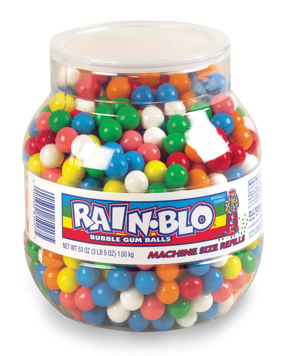 Amazon.com : Rain-blo Bubble Gum Balls, 48 Ounce Jar : Grocery ...