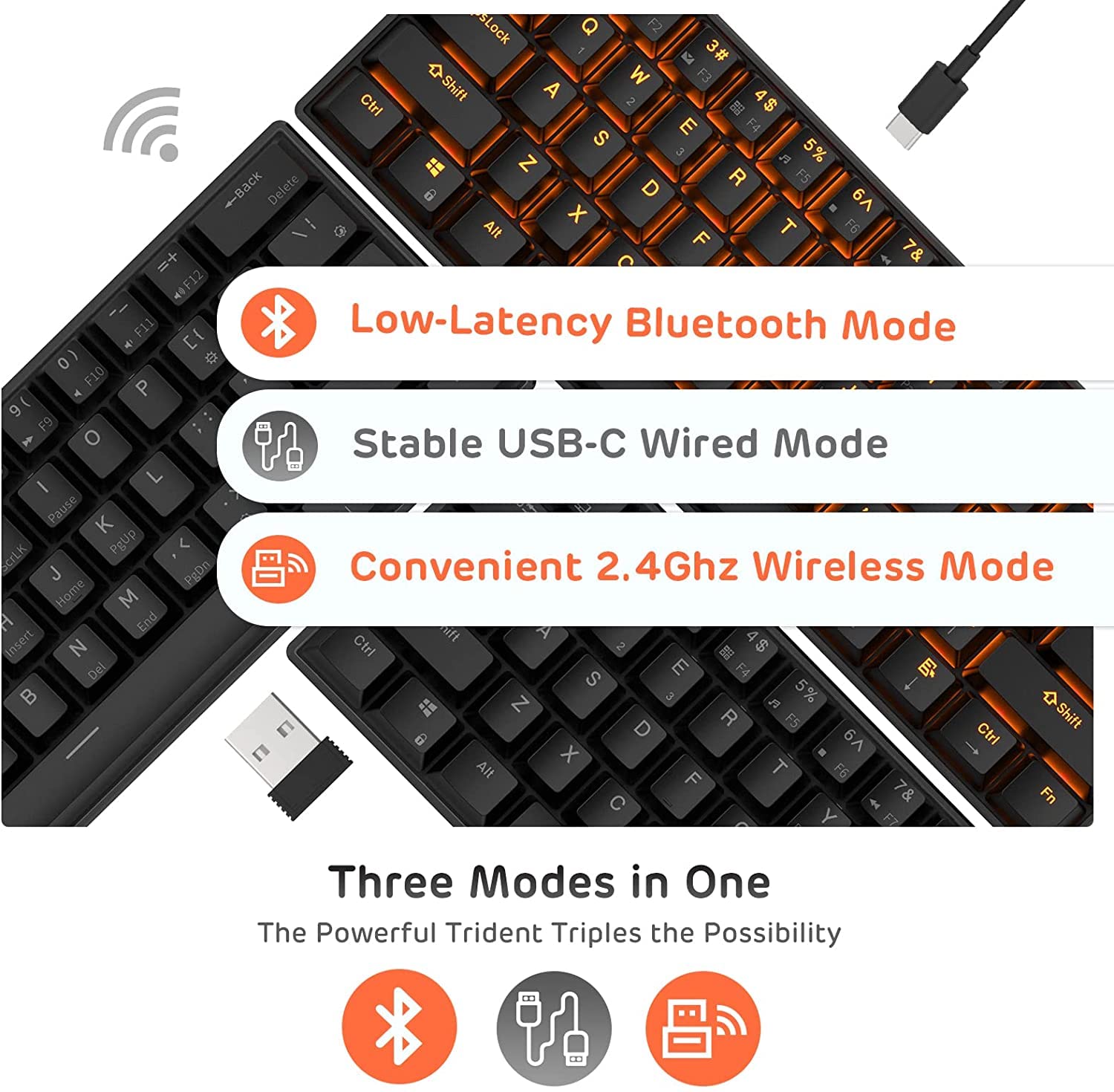 Mua RK ROYAL KLUDGE RK61 Wireless 60% Triple Mode Mechanical Keyboard ...