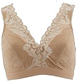 Breezies Wirefree Soft Support Lace Bra at Amazon Women’s Clothing store