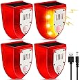 Amazon.com: Qualirey 4 Pcs Solar Alarm Motion Detector with Sound Outdoor Motion Sensor 129db ...