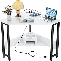 Amazon.com: soges Corner Desk for Small Space, Computer Desk with ...