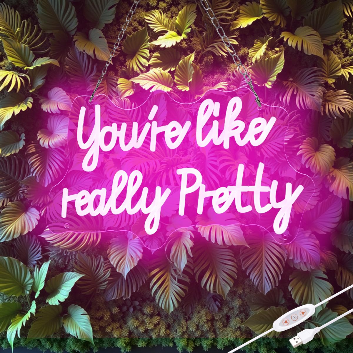 You like really pretty Neon Sign for bedroom wall,Pink led sign for ...