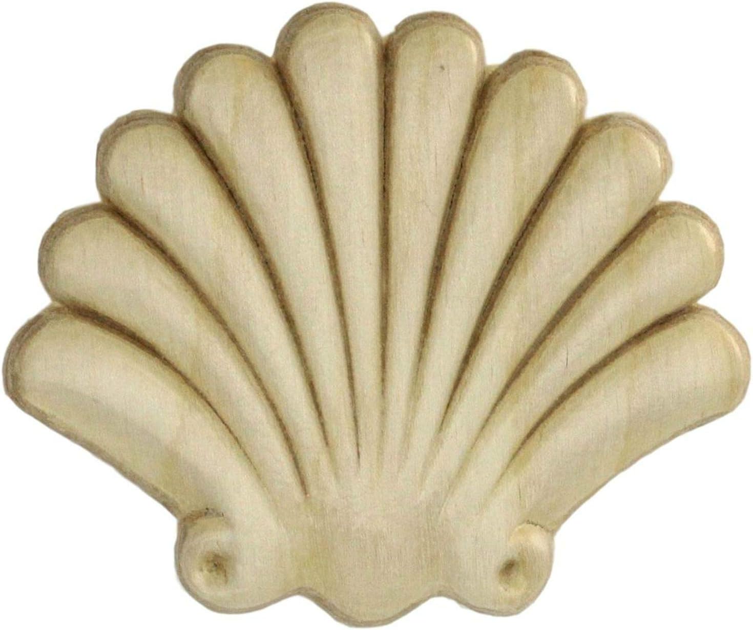 Amazon.com: UNIQANTIQ HARDWARE SUPPLY Ornament Shell Birch Wood ...